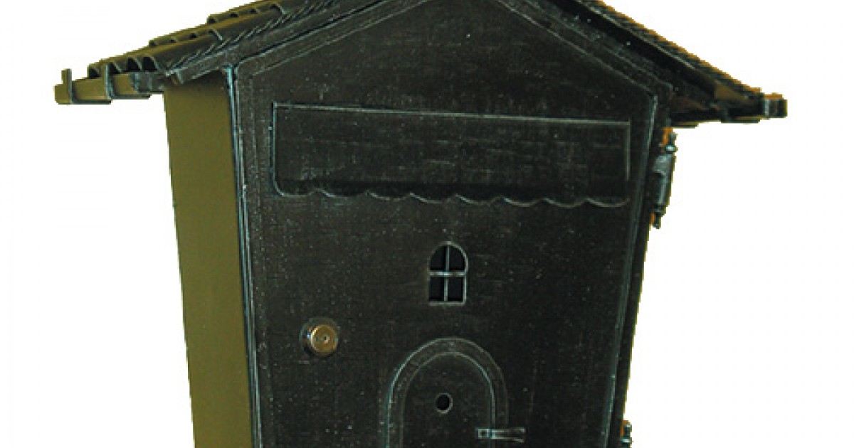 Boîte aux Lettres Forme de Petite Maison en Fer